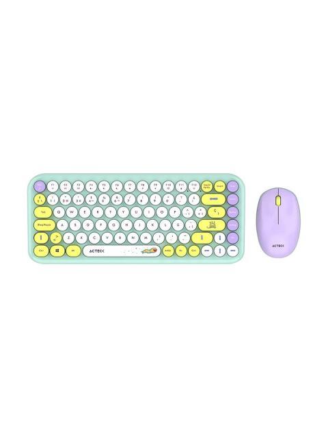 KIT DE TECLADO Y MOUSE ACTECK CREATOR CHIC K- COLORS MK480 INALAMBRICO ...